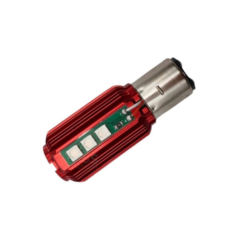 Foco Faro Delantero Led Ba20d Rojo Led Smd 3030 Promoto – Motos Premium