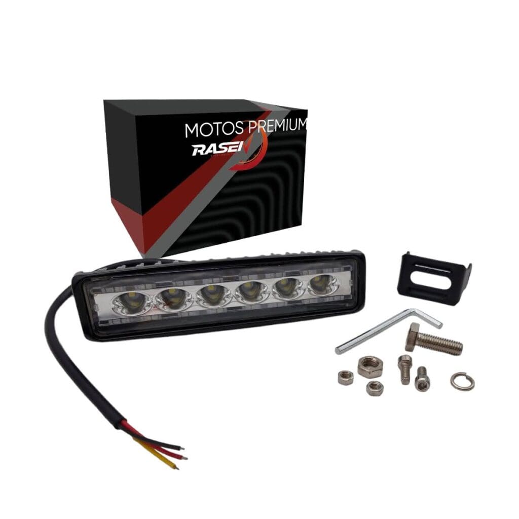 Barra Para Moto Led Luz Blanca Contorno Azul Rojo C/estrobo – Motos Premium