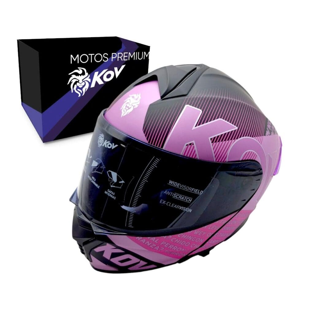 CASCO THUNDER FLOW MORADO KOV – Motos Premium