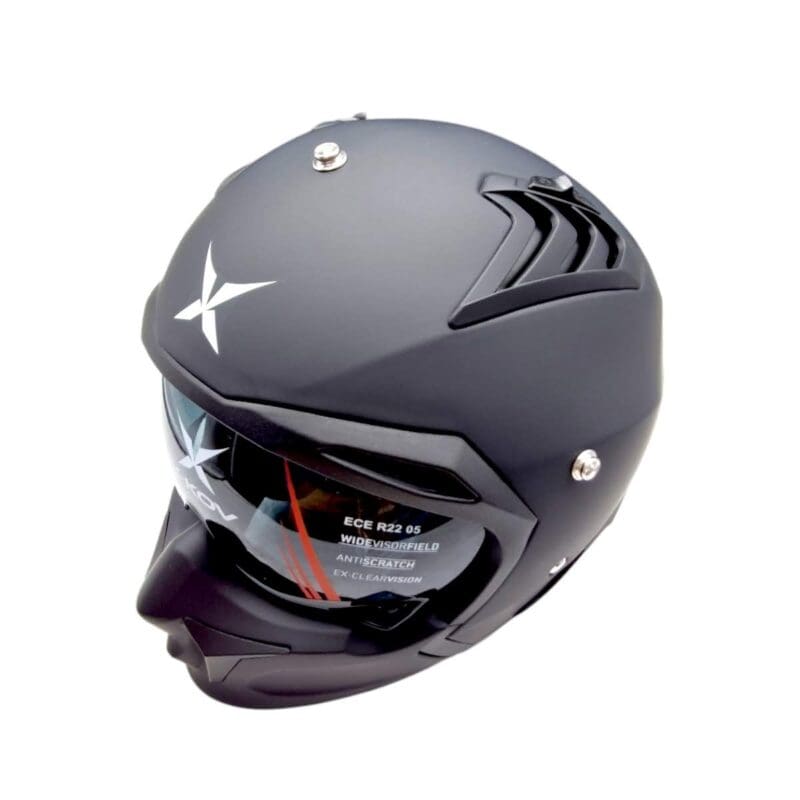 X-kov Casco Tracker Negro Mate M Original – Motos Premium