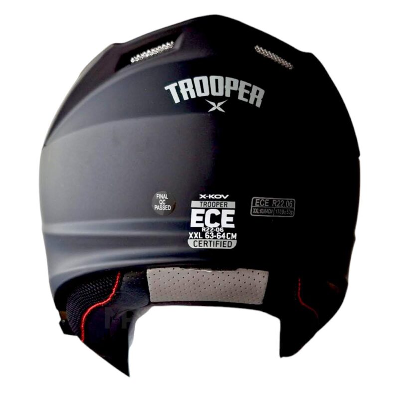 X-kov Casco Trooper Negro Mate Original – Motos Premium